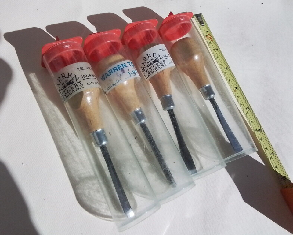 Set/4 WARREN Cutlery U.S.A. WOOD CARVING TOOLS | eBay