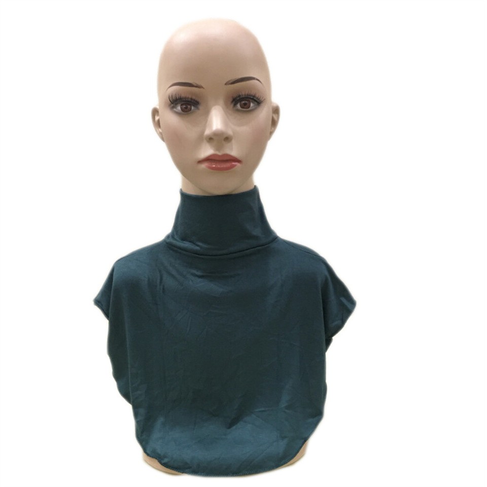 Islamic Neck Cover Fake Collar Women Muslim Full Cover Turtleneck Half ...