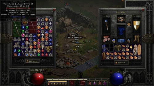 Diablo 2: Resurrected D2R :5 Open Socket Zweihander PC | eBay