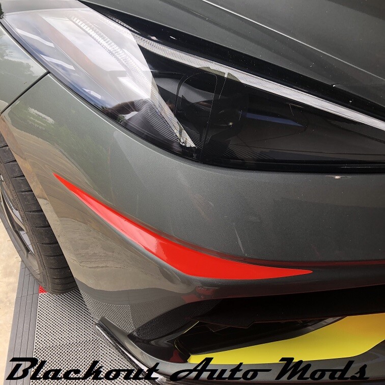 C8R Jake Headlight Logo Transparent Vinyl Decal Overlay For 2020-24 C8 ...