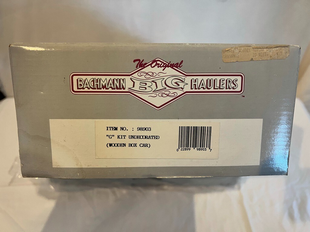 BACHMANN Big Haulers G Scale Model Train Kits 98903 Wooden Box Car ...