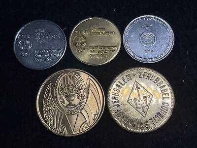 Israel World Foreign 5 Coins Tokens Medals Lot | eBay