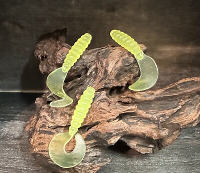 3” Curly Twister Grub ( Chartreuse) | eBay