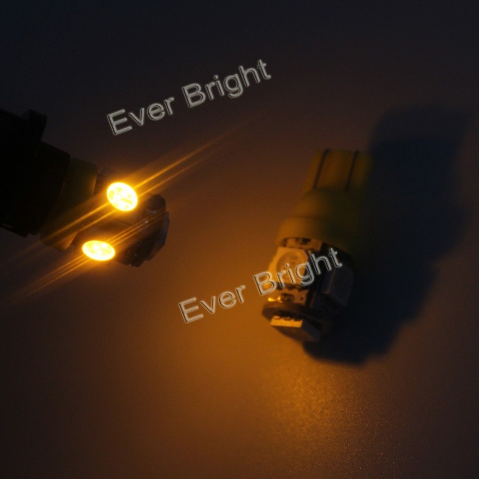 100Pcs 6V 6.3V White T10 5050 5SMD LED Wedge Light Bulb W5W 194 168 ...
