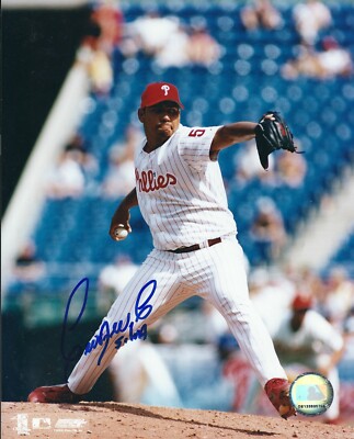 Signed 8x10 CARLOS SILVA Philadelphia Phillies Autographed photo - COA ...