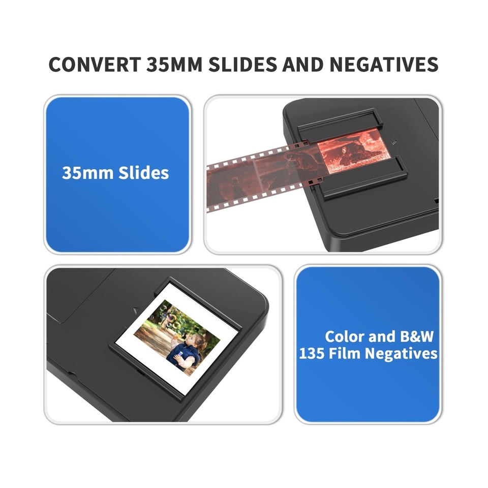 Mobile Film Scanner 35mm, Slide & Negative Scanner Slide Viewer ...