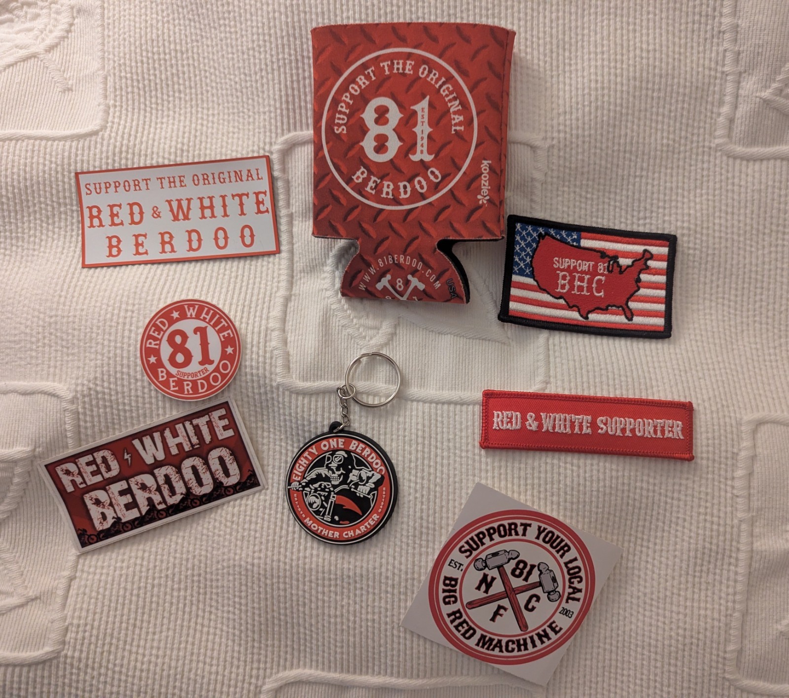 Hells Angels SUPPORT 81 BERDOO Koozie Patches Keychain Stickers Magnets LOT | eBay