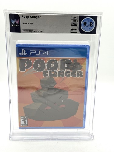 Limited Rare Games Poop Slinger (PlayStation 4, 2019), WATA GRADED 9.8A ...