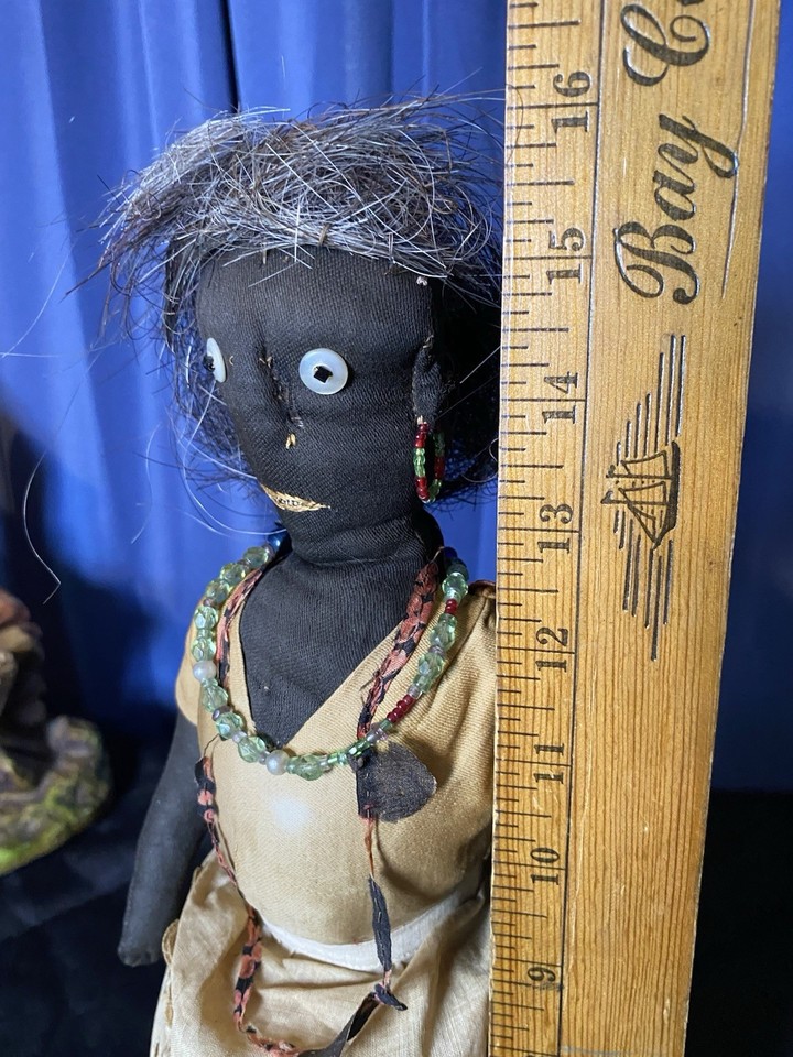 Antique Primitive Handmade And Hand Stitched Folk Art Doll Doorstop | eBay