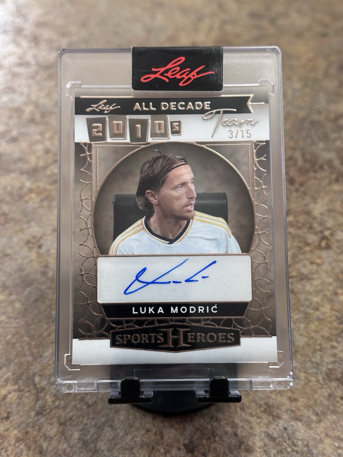 2025 Leaf Sports Heroes Luka Modric Auto SP/15 All Decade Clear ...