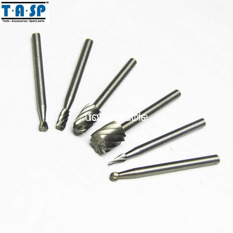 6PC Dremel Rotary Burr Set Routing Router Bits Mill Cutter Rotary Tool ...