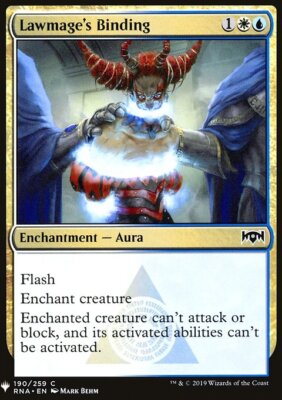 MTG Magic the Gathering Lawmage's Binding (1447/1703) Mystery Booster ...
