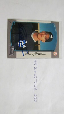 2000 Bowman Alex Graman signed baseball card | eBay