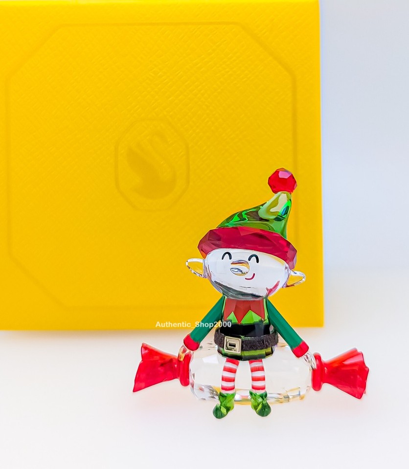 New 100% SWAROVSKI Holiday Cheers Dulcis Elf Christmas Deco Figurine ...