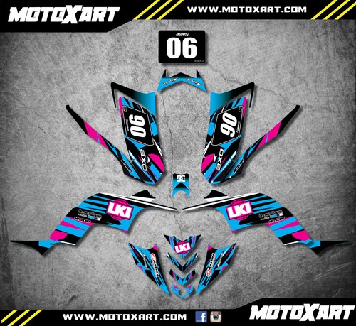Yamaha Raptor 90 YFM QUAD ATV 2009 - 2015 graphics kit DUKE Style ...