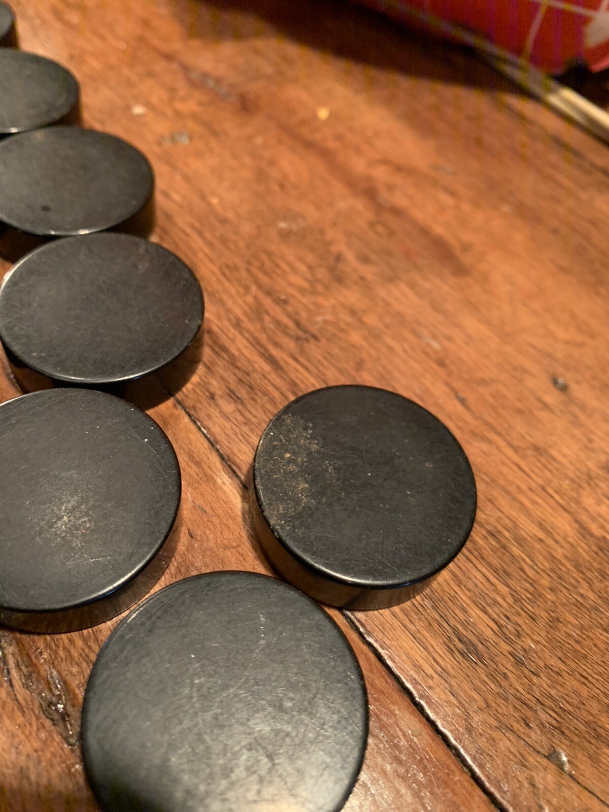 Lot 25 Vintage Swirl Oxblood Red And Black Catalin Bakelite Backgammon ...