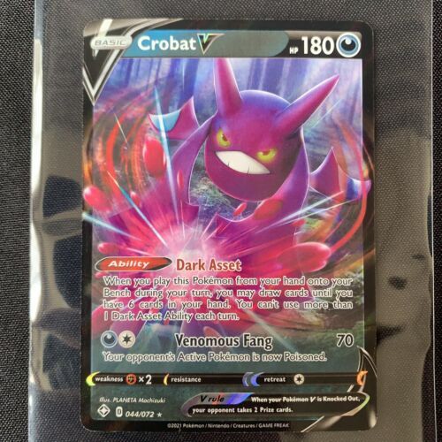 Crobat V 044/072 Ultra Rare Trainer Pokémon Shining Fates - NM/M TCG ...