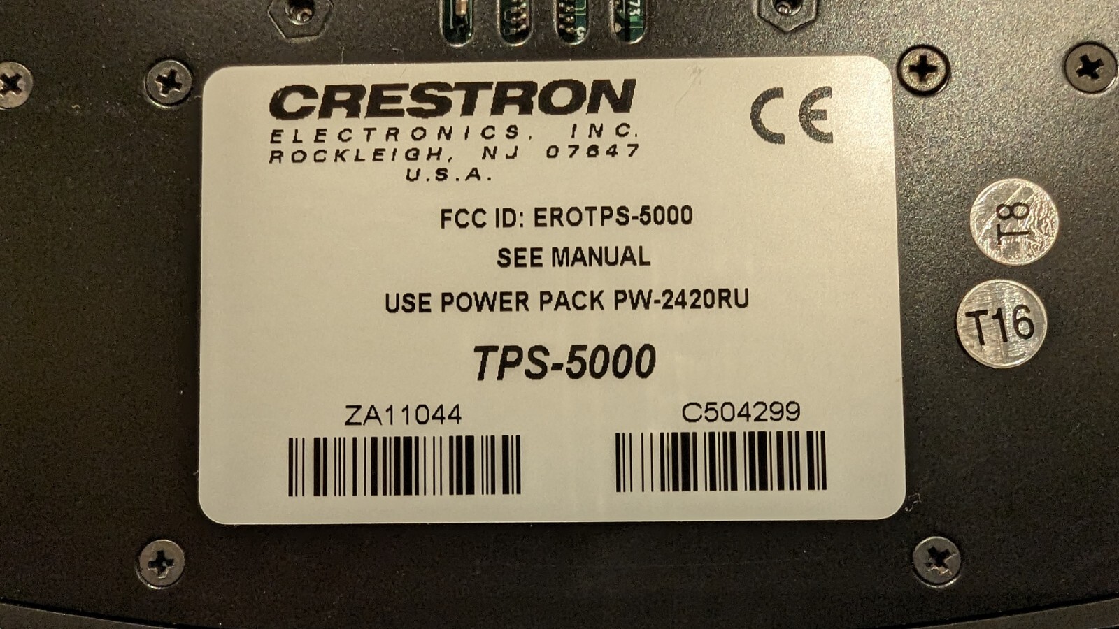 Crestron TPS-5000 12" Tilt Touchpanel (6001449) | eBay