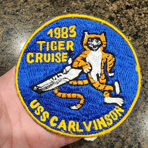 US Navy 1983 Tiger Cruise USS Carl Vinson Patch | eBay