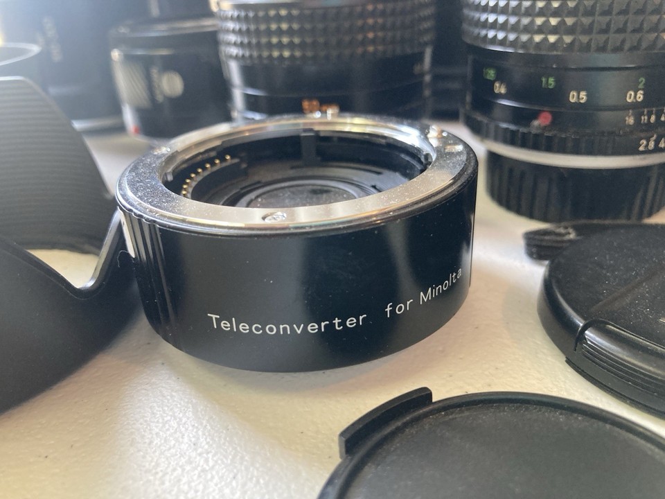 Minolta Lens & Cap A lot | eBay
