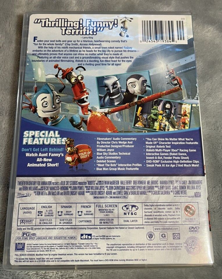 Robots (DVD, 2005, Full-Screen Edition) 24543193845| eBay