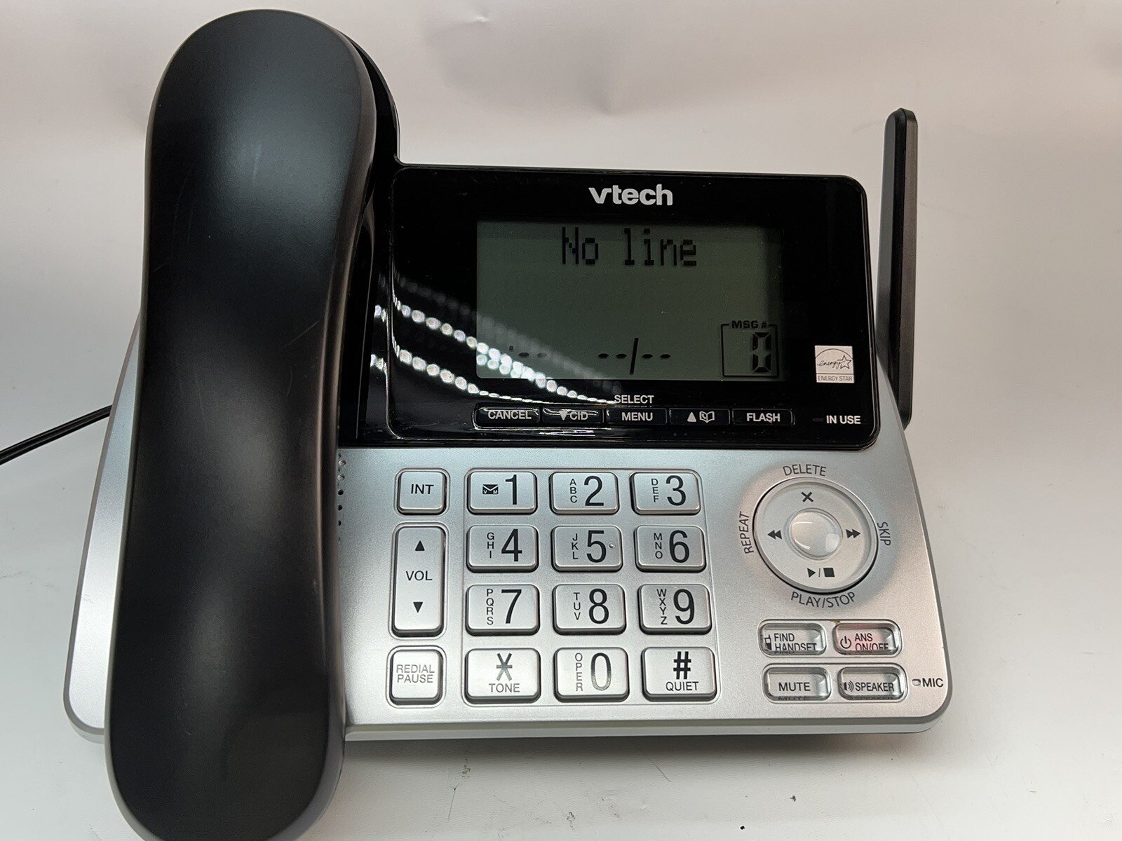 VTech CS5249 DECT 6.0 Expandable Corded & Cordless Phone with Answering ...