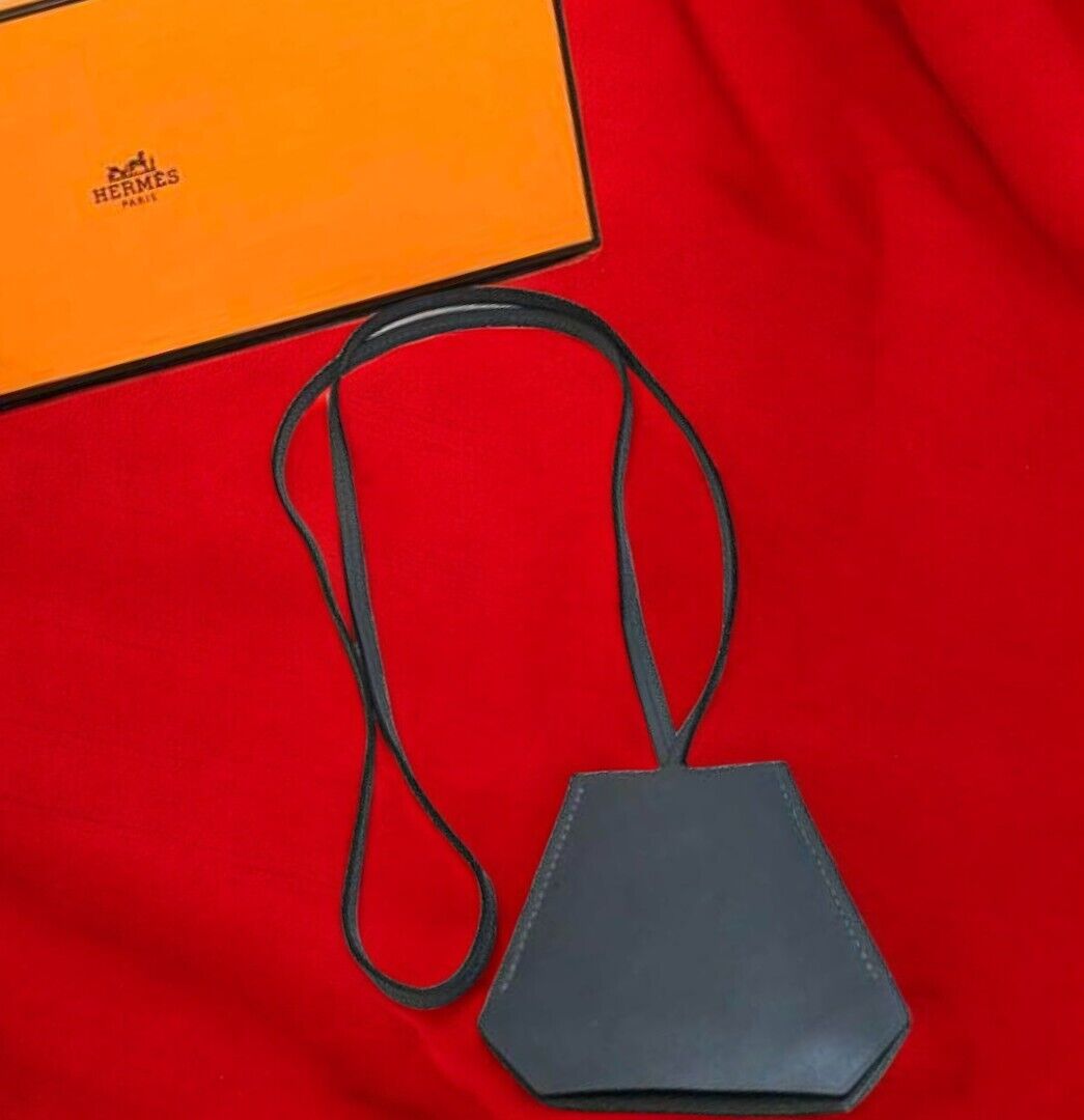 HERMES Leather Clochette Necklace Martin Margiela Key Ring HERMES Leather Clochette Necklace Martin Margiela Key Ring