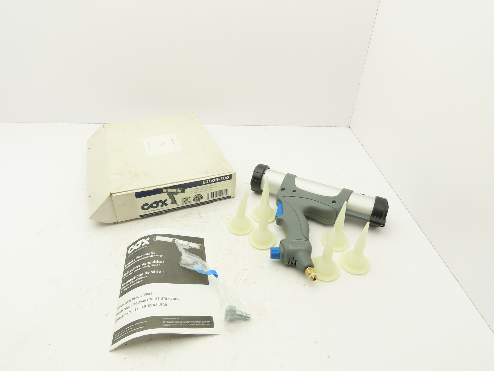 Cox 63006-300 Pneumatic Caulk Gun 100 PSI 10oz Sausage Cartridge | eBay