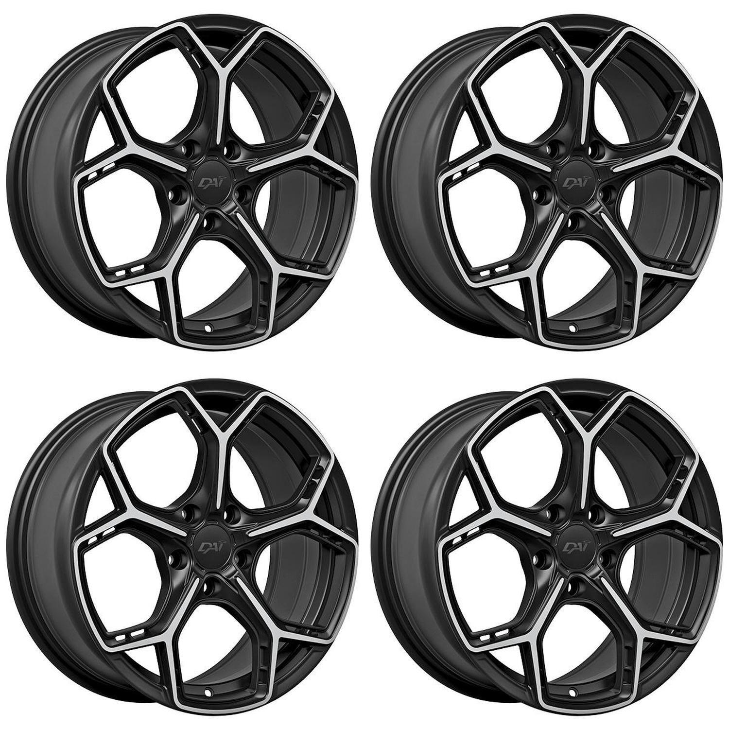 Set of 4 16in Black Alloy Wheel Rims for Honda Civic del Sol, DA329EY ...