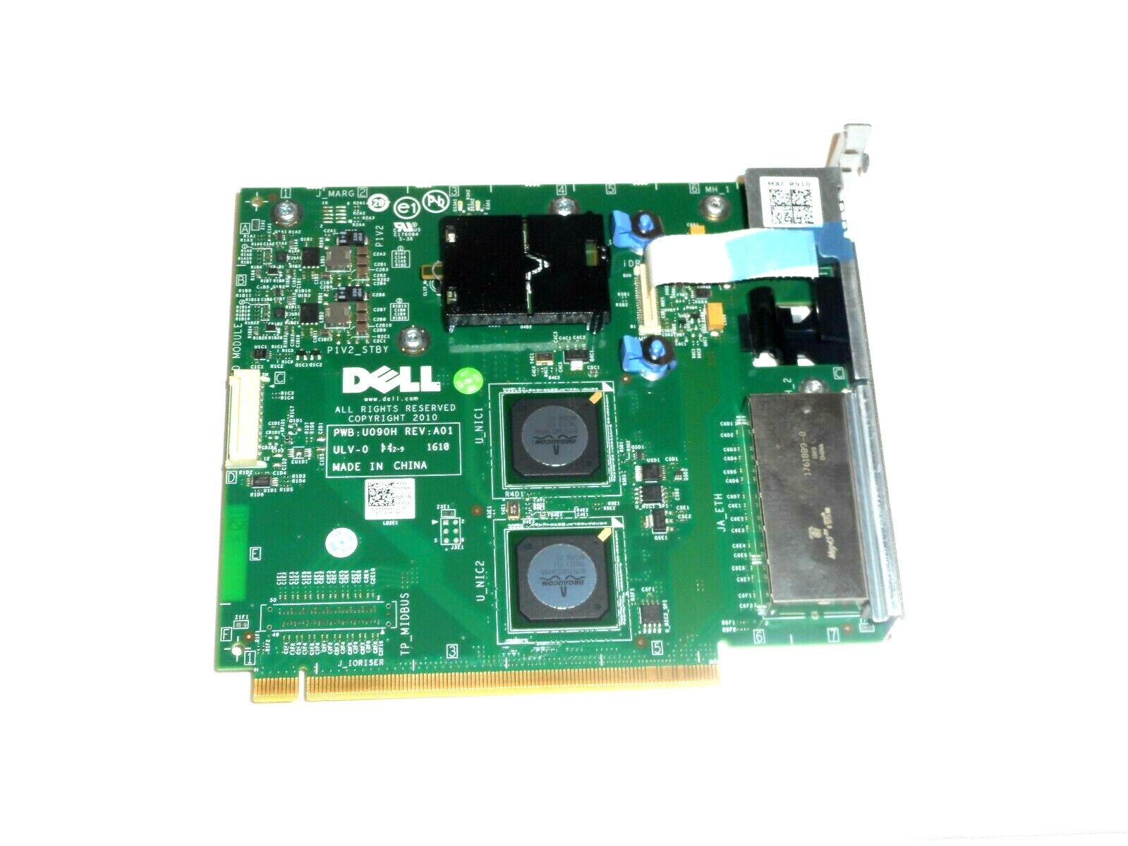 Dell POWEREDGE Server R910 4 Port NIC 2 USB Riser Card Y950p 0y950p for ...
