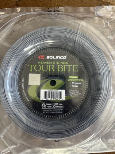 Solinco Tour Bite 20 1.05mm 656 feet / 200m Tennis String Reel | eBay