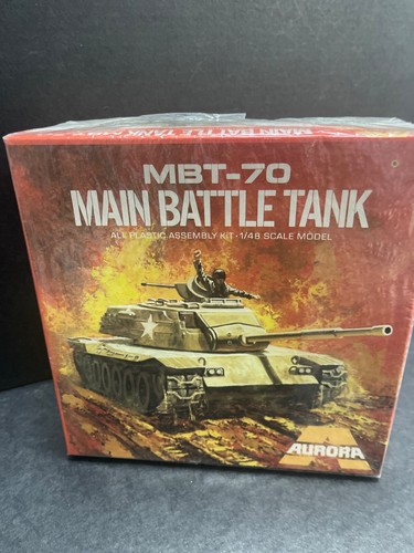 Aurora MBT-70 Main Battle Tank all plastic 1/48 scale model kit New ...