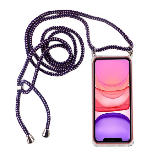 Apple IPHONE 11 Pro Max Mobile Case With Band Case Sling On Cord Purple ...