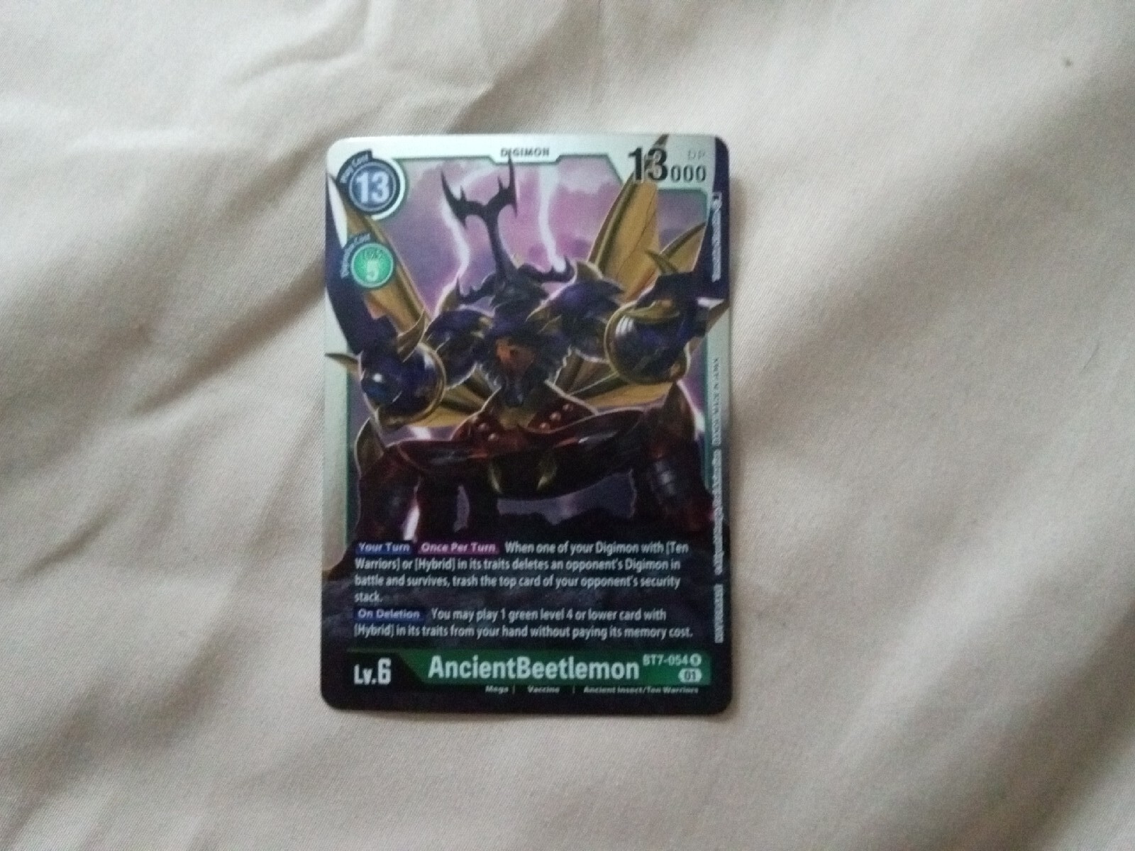 Digimon TCG - AncientBeetlemon BT7-054 R - Event Pack 3 ALT ART - NM | eBay