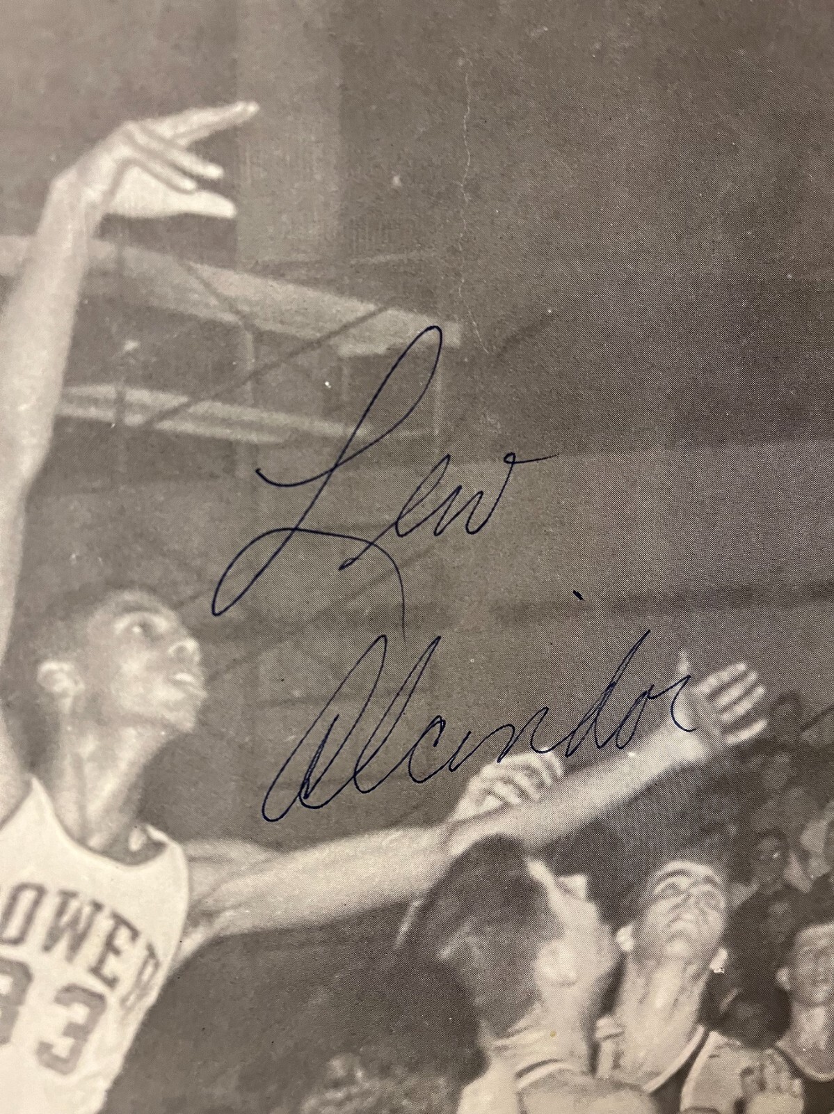 1965 LEW ALCINDOR High School Yearbook ~ Signed in 1965 ~ UCLA Bucks ...