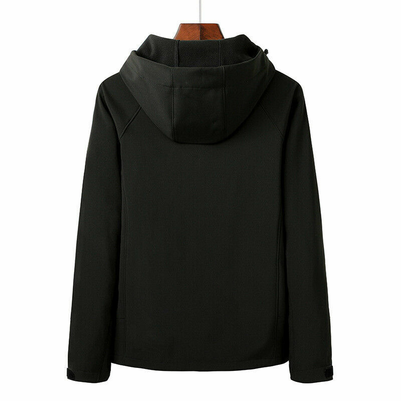 Mens Windbreak Coat Soft Shell Jacket Waterproof Top Warm Outwear ...