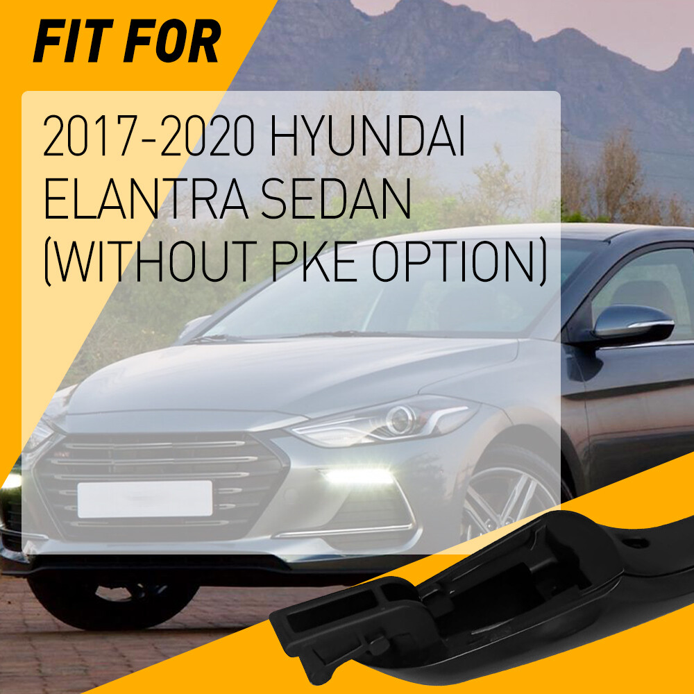 Black Outside Door Handle RH Front For Hyundai Elantra 2017-2020 82651 ...