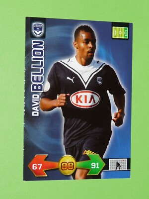 DAVID BELLION GIRONDINS BORDEAUX PANINI FOOTBALL ADRENALYN CARD 2009 ...