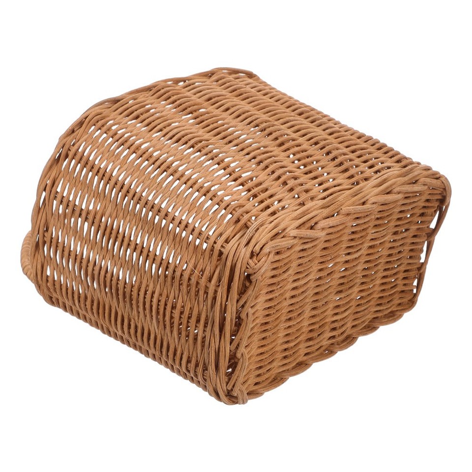 Rattan Hanging Basket Hand Woven Wall Mounted Organizer Box Home ...