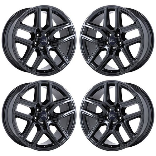 20" FORD EXPLORER PVD BLACK CHROME WHEELS-C RIMS FACTORY OEM 10061 ...