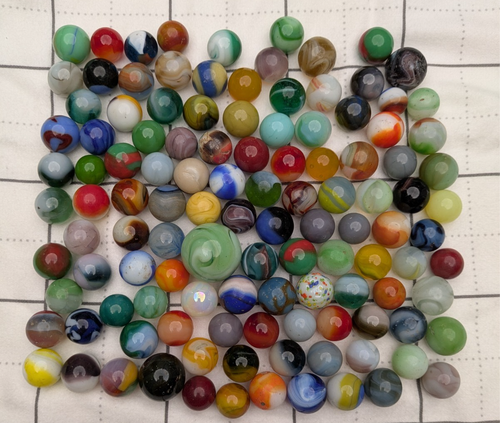 Vintage Marble Lot Mixed, Collectible Glass Marbles Early and some RARE ...