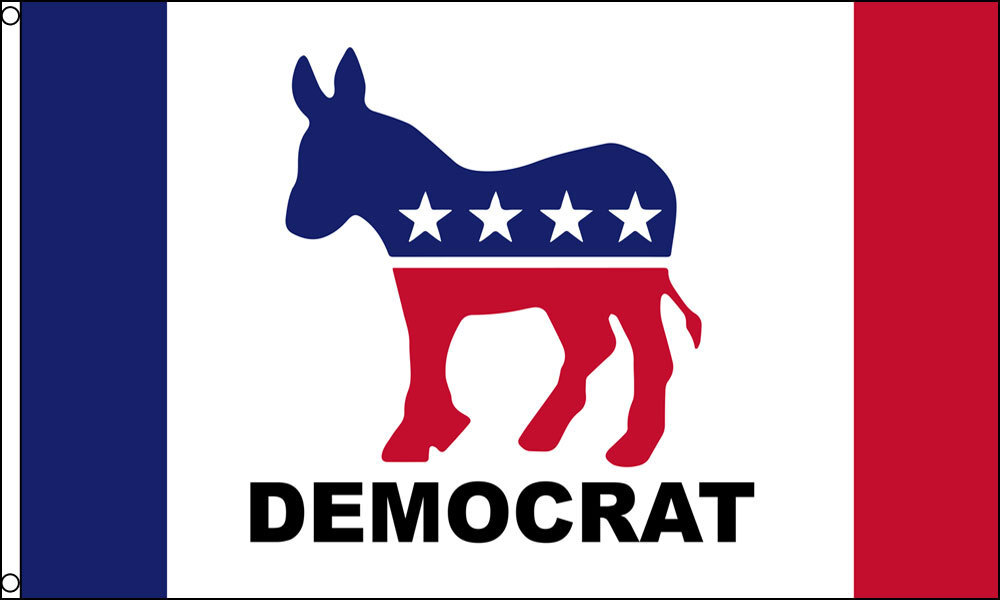 DEMOCRAT PARTY NEW FLAG 3' x 5' - HILLARY CLINTON FLAGS 90 x 150 cm ...