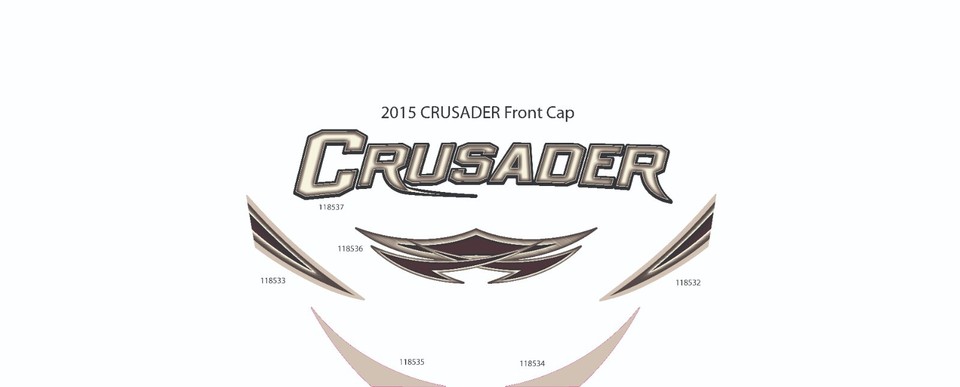 2015 Prime Time Crusader 5th Wheel - Front Cap RV Decals | eBay