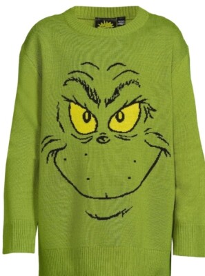 The Grinch Boys Graphic Holiday Crew Neck Sweater, Size M - SHIPS NOW ...