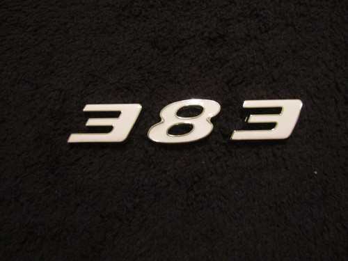 CHEVROLET 383 STROKER ENGINE ID FENDER HOOD SCOOP QUARTER TRUNK EMBLEM ...