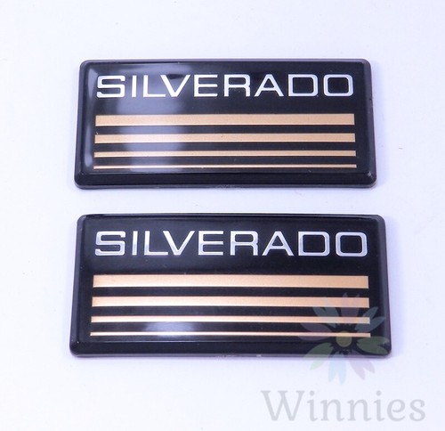 Chevy Suburban Cab Emblem USED 2pc Silverado Badge Logo Roof Pillar 84 ...