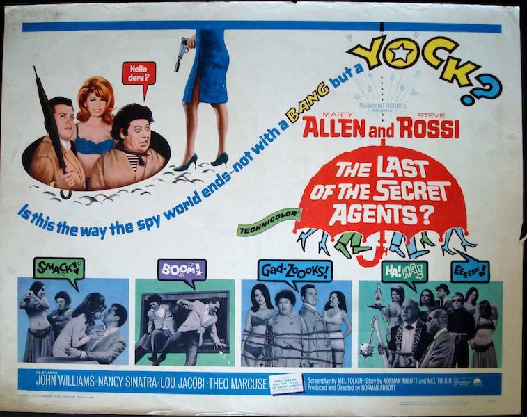 LAST OF THE SECRET AGENTS half sheet movie poster 22x28 NANCY SINATRA ...