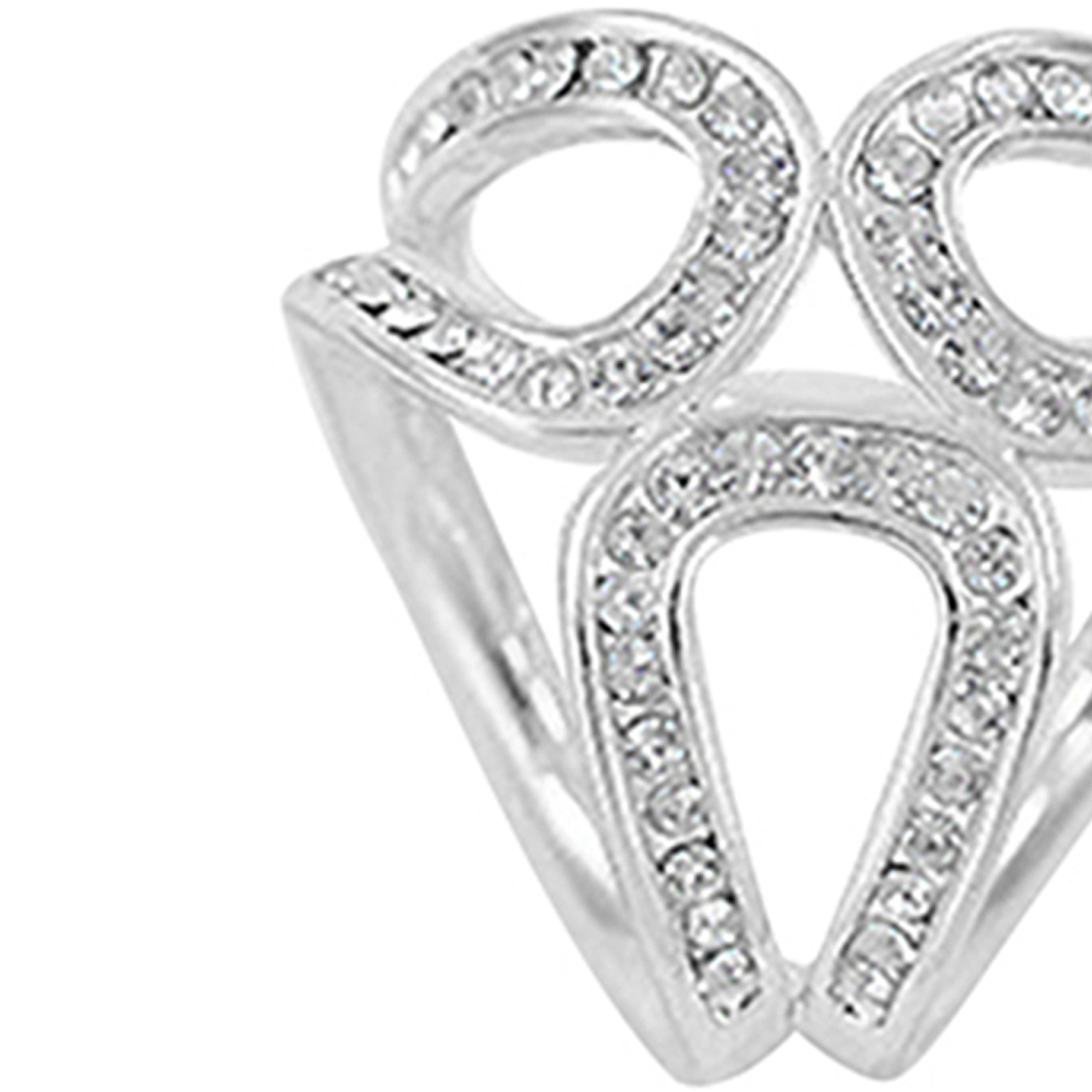 Shawl Buckle Elegant Easy Matching Elegant Rhinestone Three-ring Scraf ...