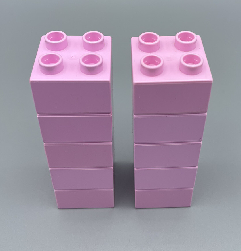 Lot of 10 Light Pink LEGO Duplo bricks blocks - 2X2 Dot | eBay