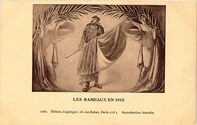 CPA MILITAIRE Les Rameaux en 1915, rue Duban (316885) | eBay